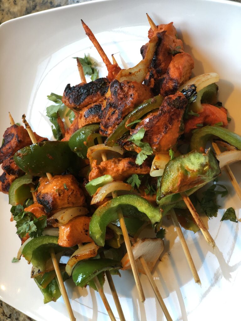 Chicken tikka kebab skewers - The Curry Theory